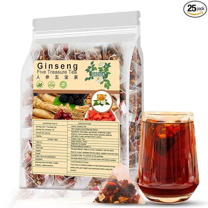 SIRDIKA Kidney tea formula Natural Ginseng Five Treasure Tea - TikTok Shop
