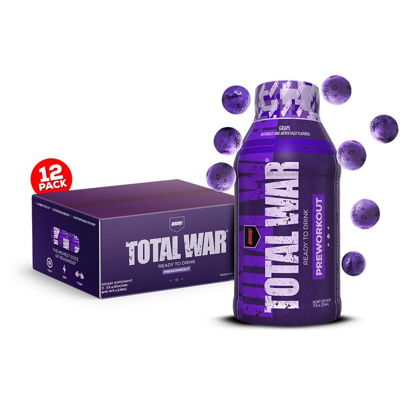 REDCON1 Total War Ready to Drink Pre Workout - Endurance Boosting ...
