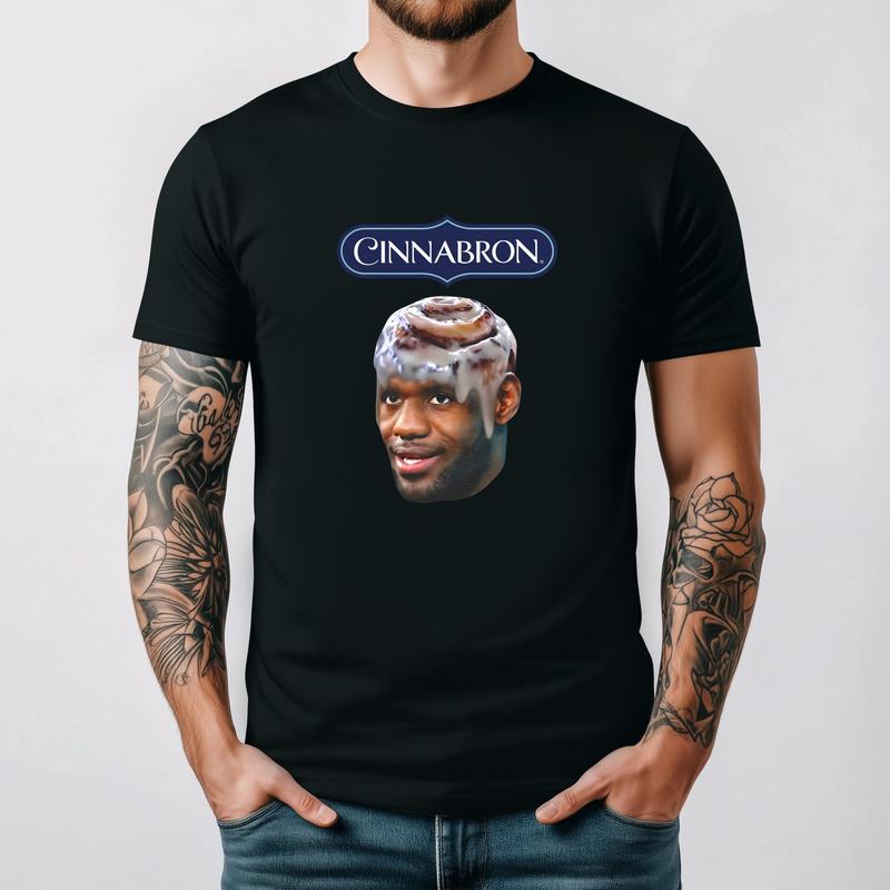 Cinnabron LeBron James Meme T-Shirt – Funny Meme Graphic Tee - TikTok Shop