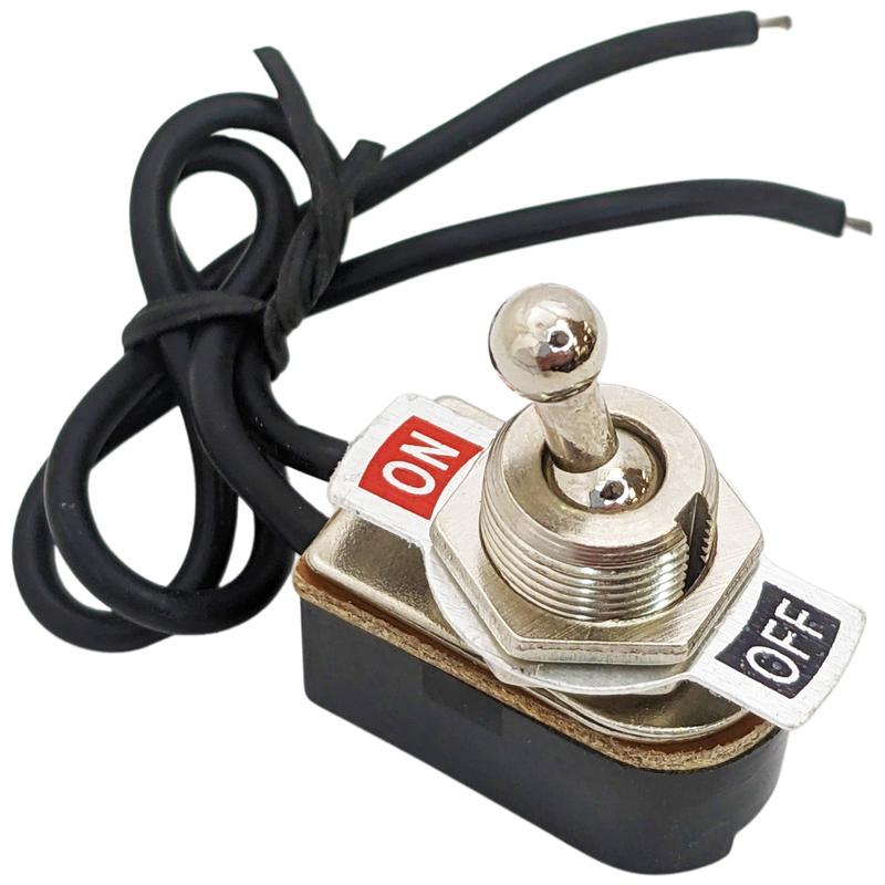 SPST Toggle Switch ON/OFF with 18 Gauge Wire Leads, 6A @ 125VAC ...