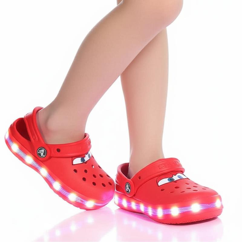 Cars LED Light-Up Clogs | Lightning McQueen Flashing Shoes - TikTok Shop