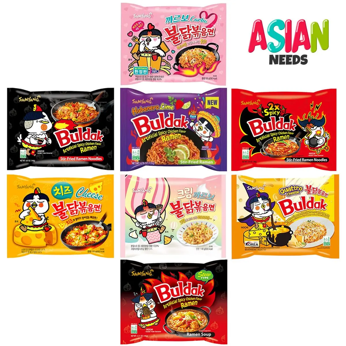 1 Pack of Samyang Buldak Noodles Stir Fried Ramen Carbonara - TikTok Shop