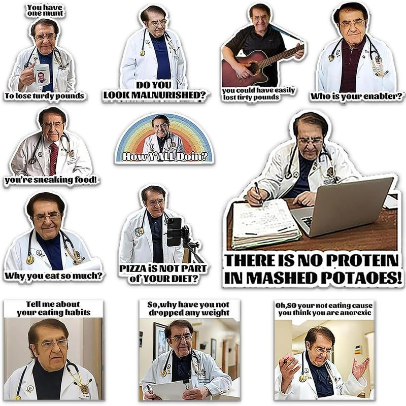 Dr Now 12Pcs Large 3.7''x3.7'' Dr Now Zaradan Funny Dr Now Magnets ...