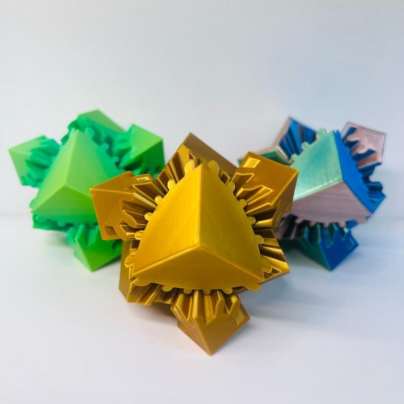 Transformable Gear Cube – 3D Printed Stress Relief Toy/Fidge - TikTok Shop