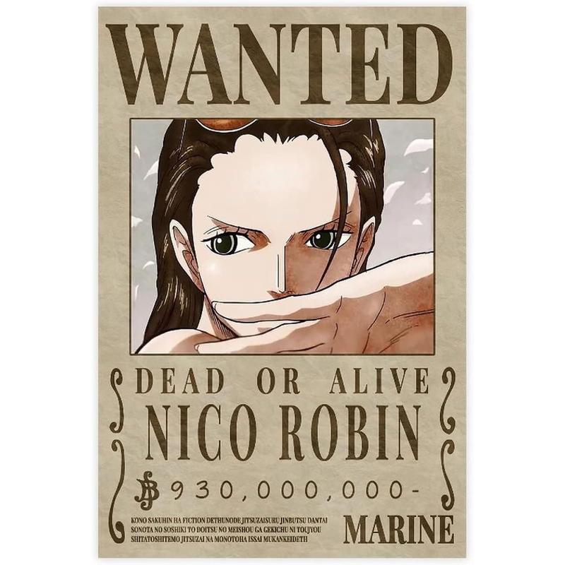 Nico Robin Latest Bounty Berry Wanted Poster Unframed - TikTok Shop