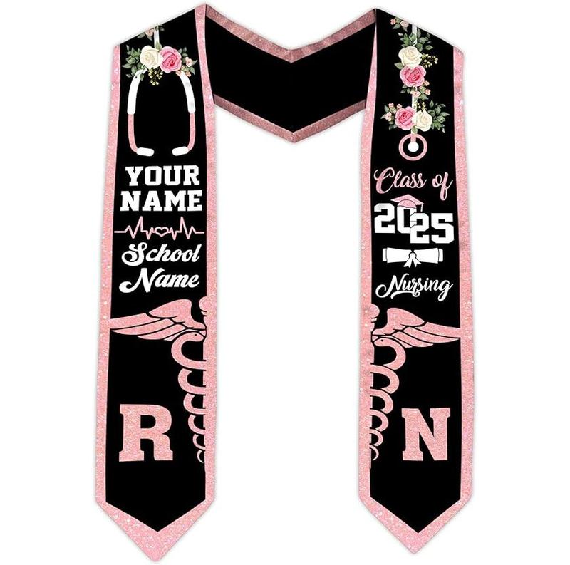Personalized Nurse Sash Graduation, Custom Major Graduation Stole ...