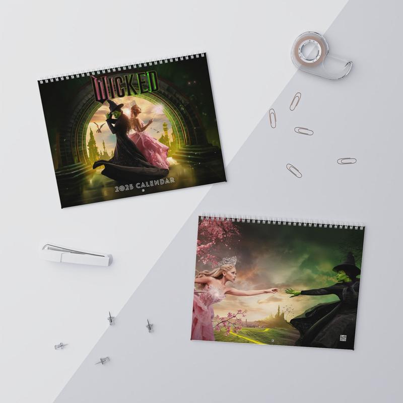 Wicked Calendar Wall 2025, Wicked Movie, Glinda x Elphaba, Arianaa ...