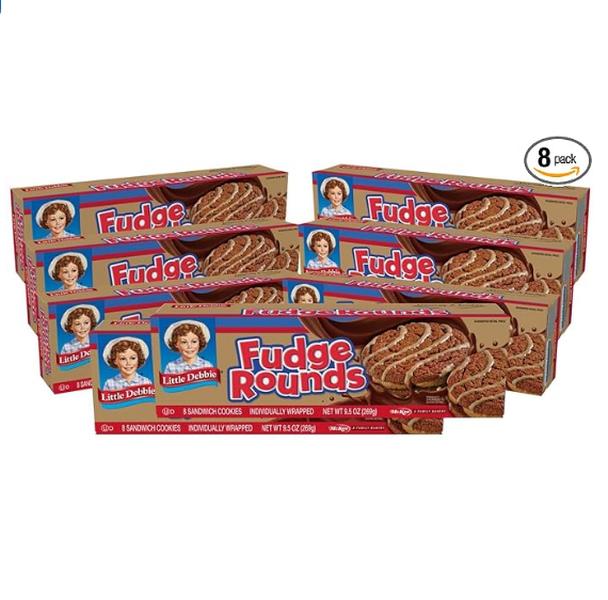 Little Debbie Fudge Rounds, 64 Sandwich Cookies (8 Boxes) - TikTok Shop
