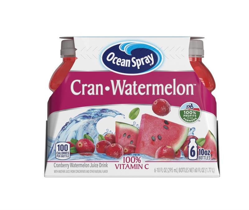 Cran-Watermelon 10 Fl Oz Bottles, 6 Count (Pack of 1) Cranberry ...