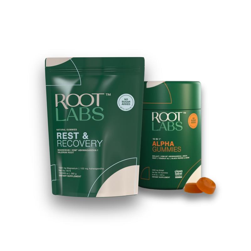Root Labs Alpha Recovery Combo | Root Labs Alpha Gummies With Himalayan ...