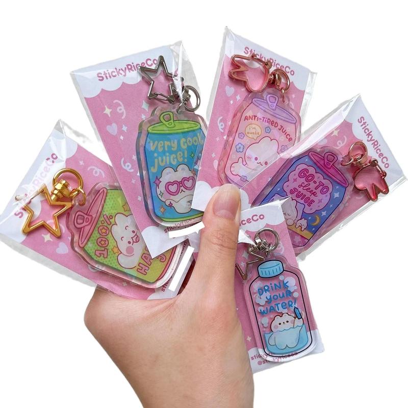 Funny Drink Acrylic Keychains - TikTok Shop