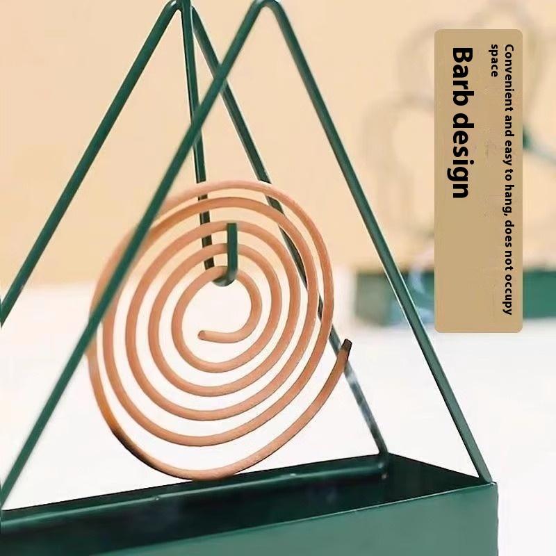 Creative triangular mosquito coil holder fireproof anti-scal - TikTok Shop