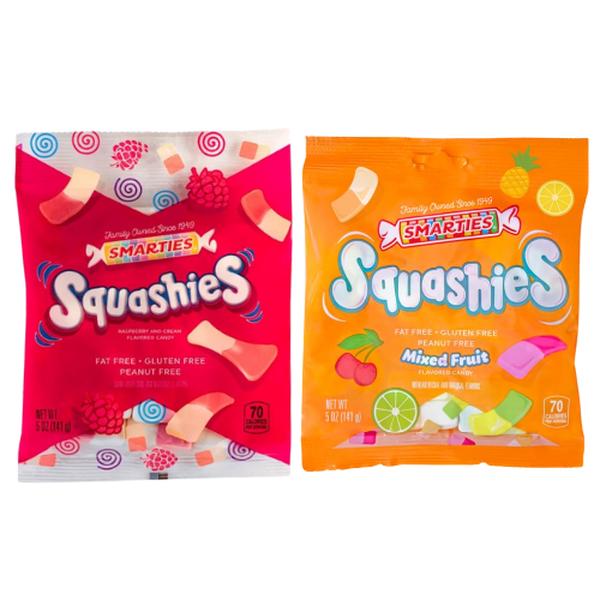 Smarties Squashies Variety Pack – Raspberry & Cream and Mixed Fruit ...