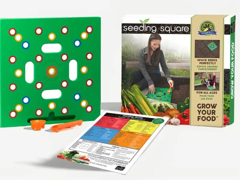 Seeding Square Garden Seed Spacing Tool Set - Make gardening less ...
