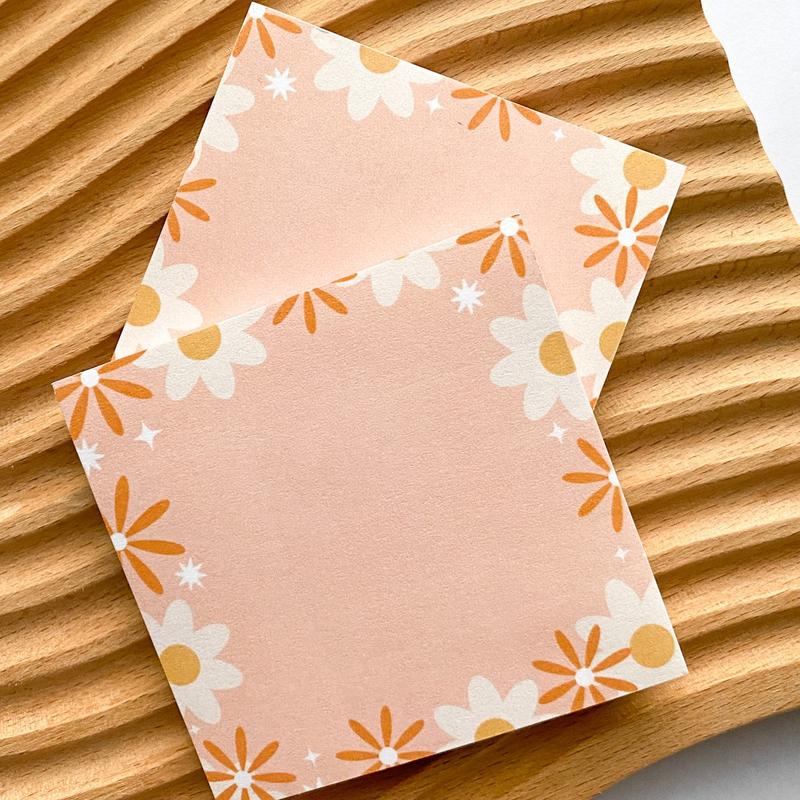 Ditsy Daisy Sticky Notes Mini Pad for Office and Home Organization ...