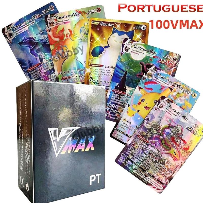 100 Pokemon TCG Vmax Shiny Rayquaza/Umbreon Japanese/Portuguese Booster ...