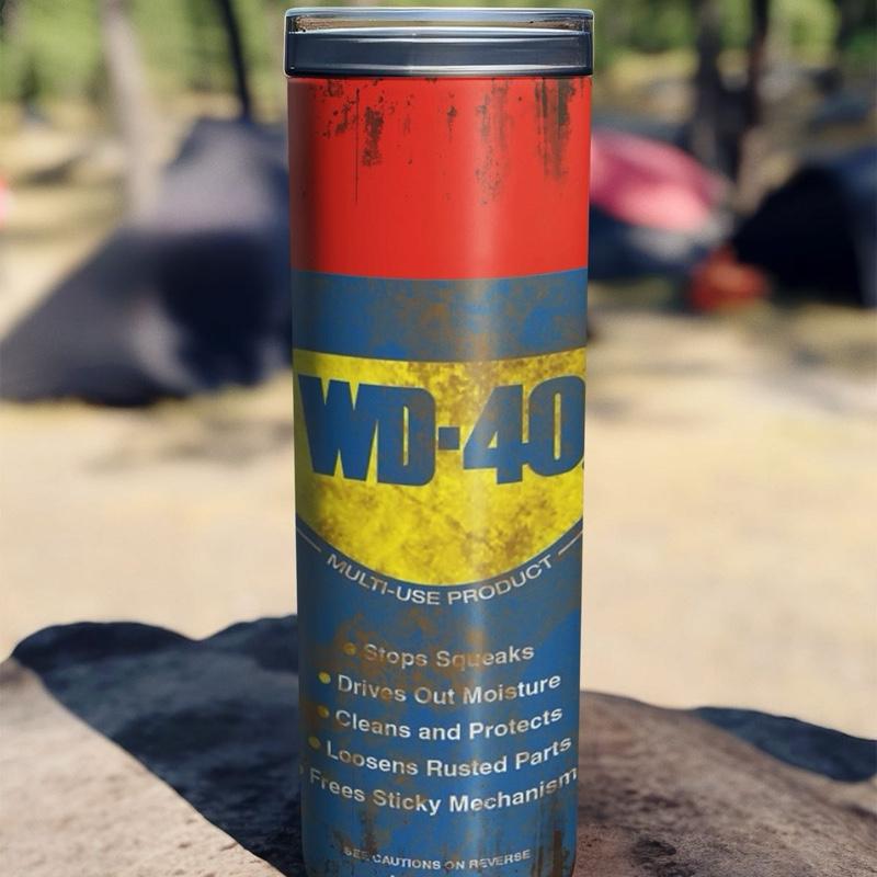 WD 40 Can Tumbler 20 oz Bottle Cup with Stainless Steel Straw, - TikTok ...