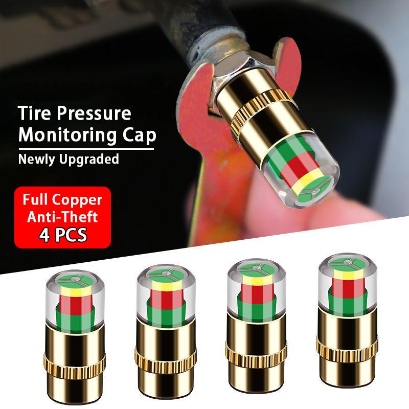 4Pcs 2.4Bar 36PSI Car Tire Pressure Monitor Valve Stem Caps Sensor ...