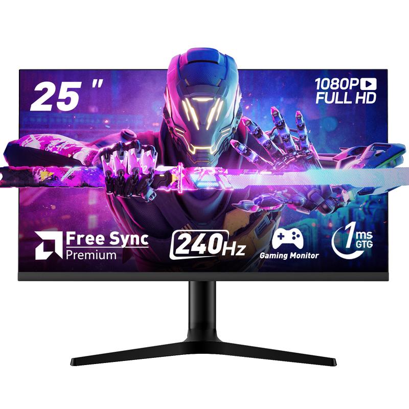 REHISK 25" Gaming Monitor, 240Hz, FHD 1080P, 1ms, VA Panel, HDR10, 92% ...