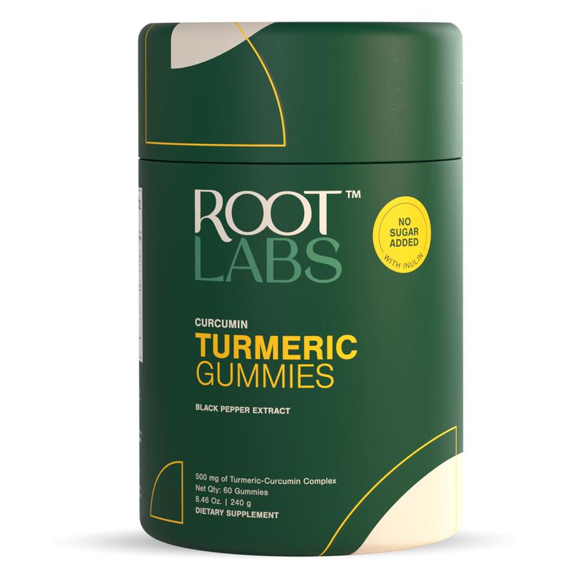 Root Labs by Be Bodywise Curcumin Turmeric Gummies | With Black Pepper | No Added Sugar | 60 ...