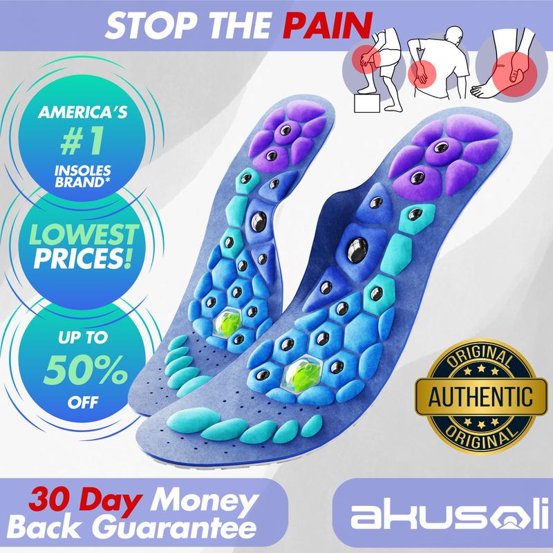 Plantar Fasciitis Akusoli | Shock Absorbing Insoles for All Day ...