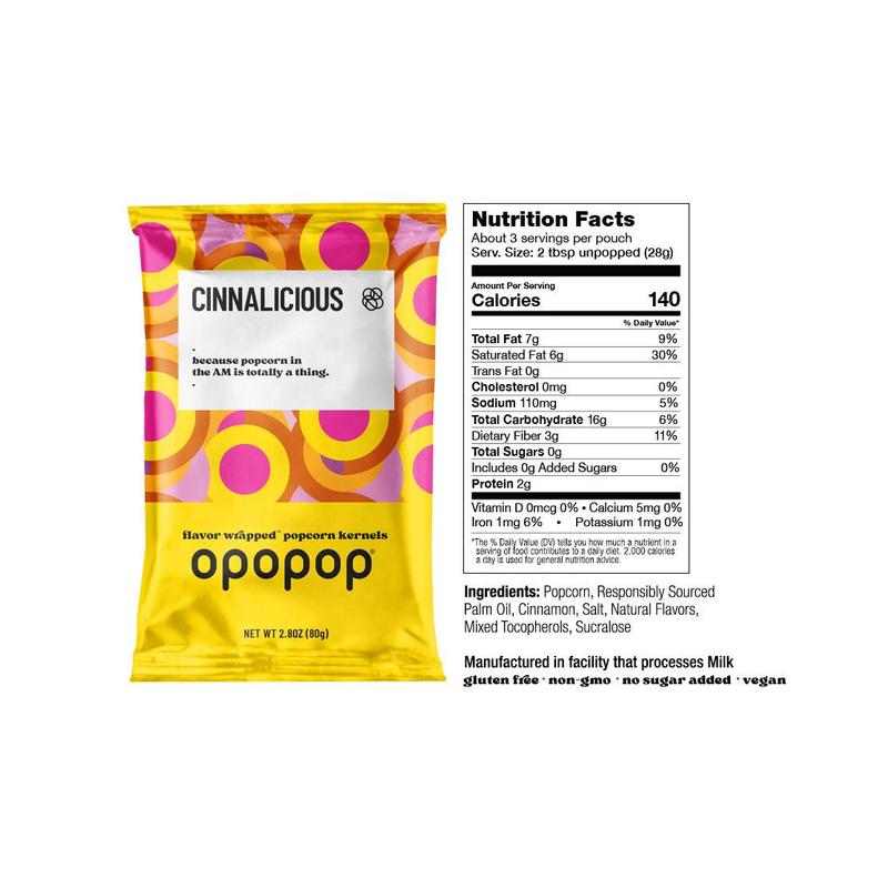 Opopop- Flavor Wrapped Popcorn Kernels Discovery Kit - Trio (3-Pack ...