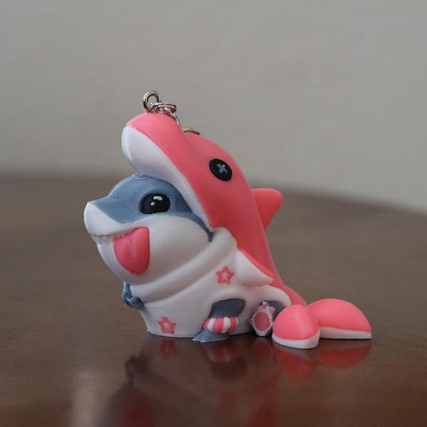 Shark Pup- Cute 3D Printed Keychain/Figure - TikTok Shop