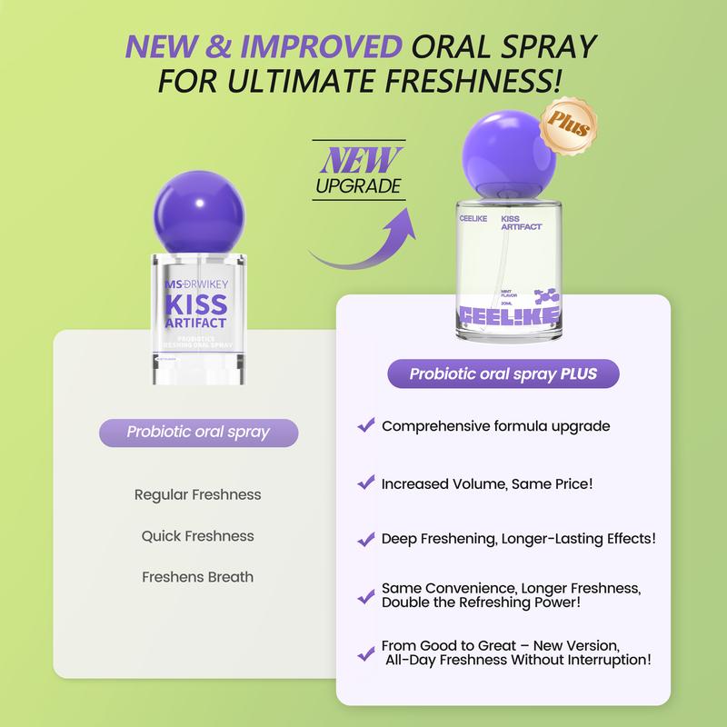 CEELIKE Probiotic Oral Spray | 20ml Breath Freshener for Long-Lasting ...