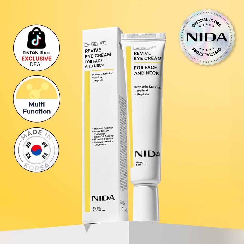 NIDA Revive Eye Cream For Face And Neck (40mL) / Probiotic Solution ...