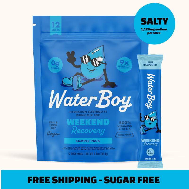 Waterboy Weekend Recovery | 9x Electrolytes & Sugar Free | Plus L ...