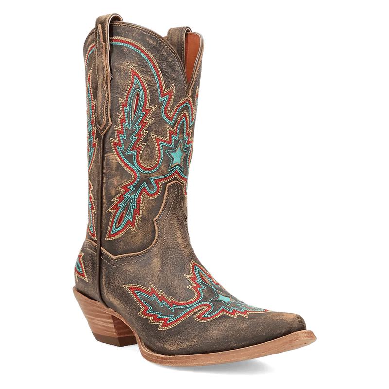 Starbright Tan Women's Cowboy Boots by Dan Post - TikTok Shop