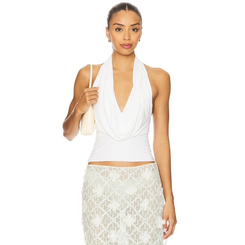 Bec + Bridge Sonnie Halter Top in White - TikTok Shop