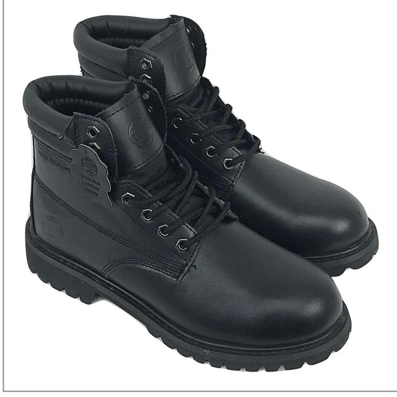 8603 men’s black water resistant leather work boots construction ...
