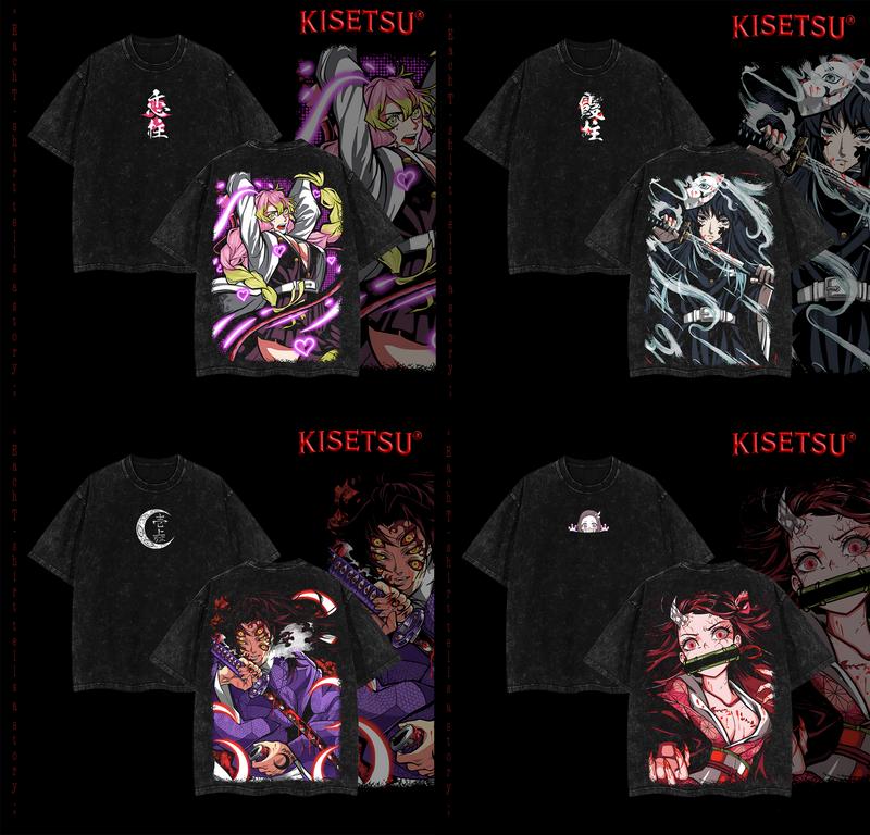Demon Slayer Infinity Castle T-Shirt x Mitsuri Kanroji, Muichiro Tokito ...