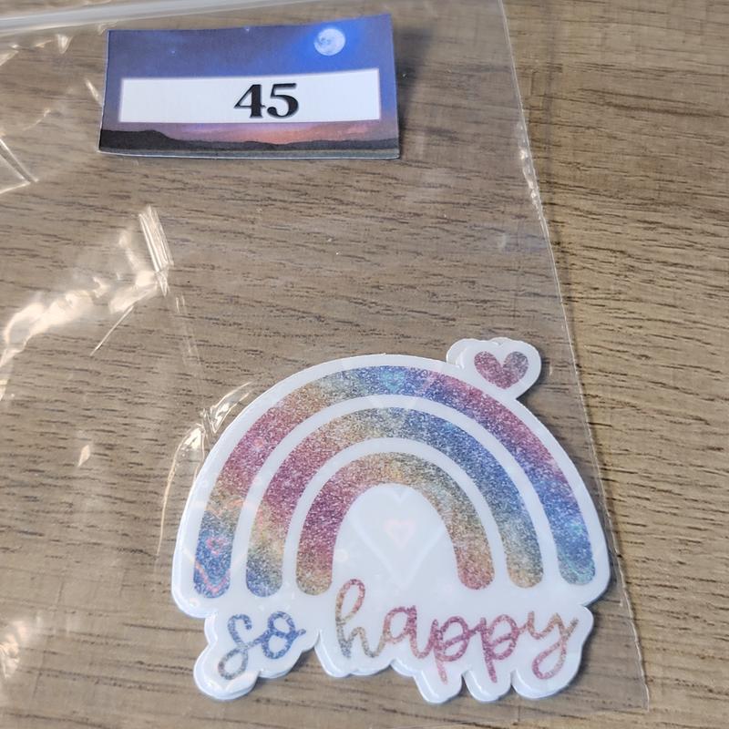 So Happy Rainbow Waterproof Sticker - TikTok Shop