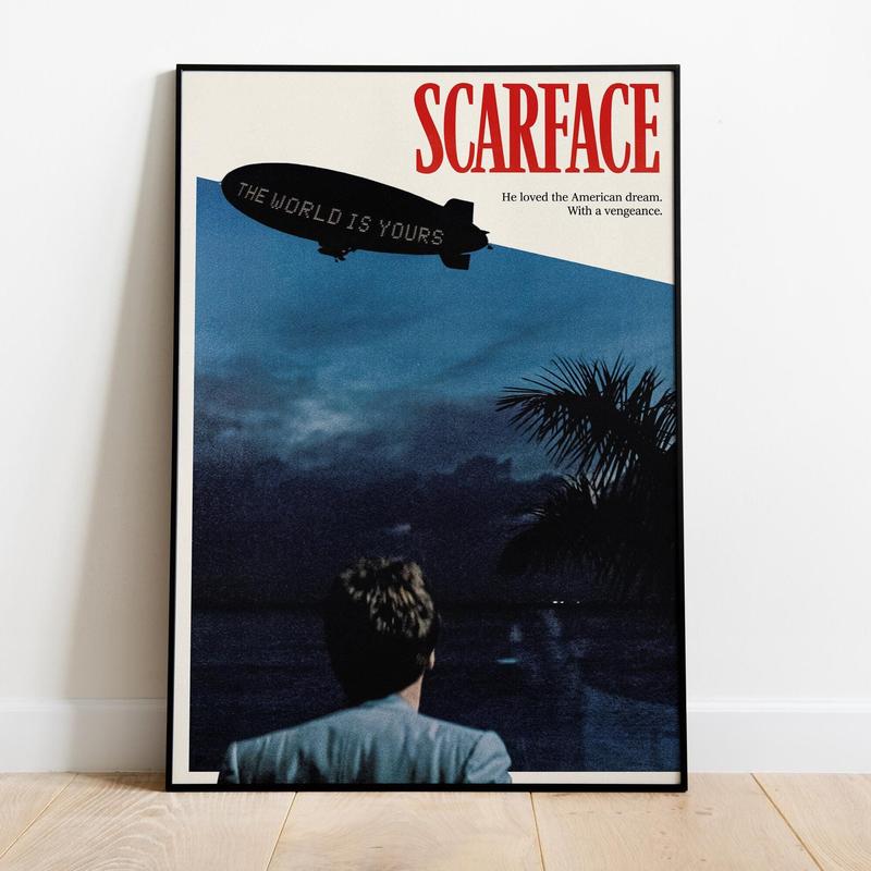Scarface Poster l Fan Made l Iconic Movies l Tony Montana l Digital ...