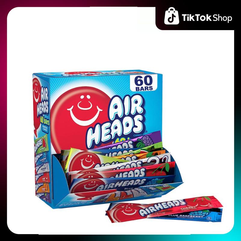 Airheads Candy Bars, Variety Bulk Box, Chewy Full Size Fruit - TikTok Shop