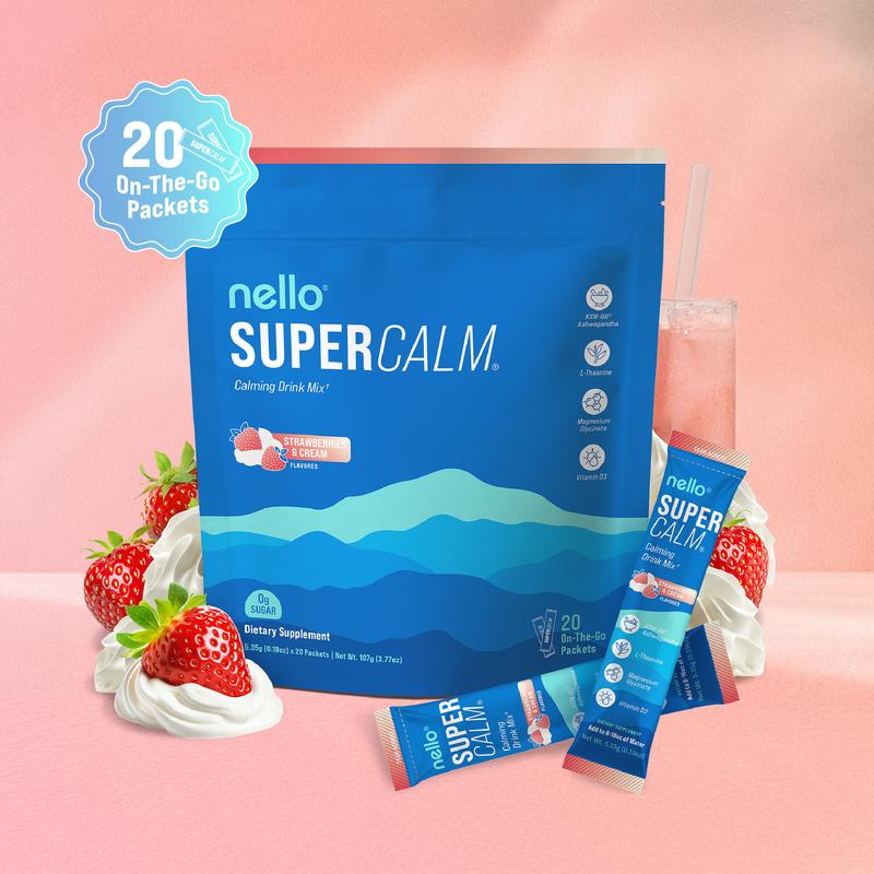 Nello Supercalm – Calming Drink Mix with KSM-66 Ashwagandha, - TikTok Shop