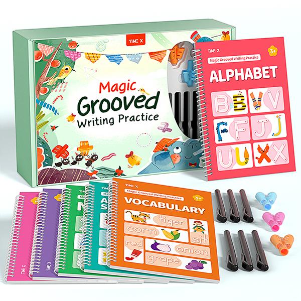 TIMEX Reusable Grooved Handwriting Workbook for Kids, Learning ...