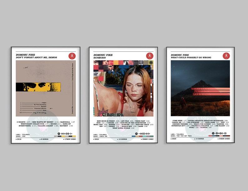 Set Of 3 Dominic Fike Poster / Album Cover Poster / Music Gift - TikTok ...