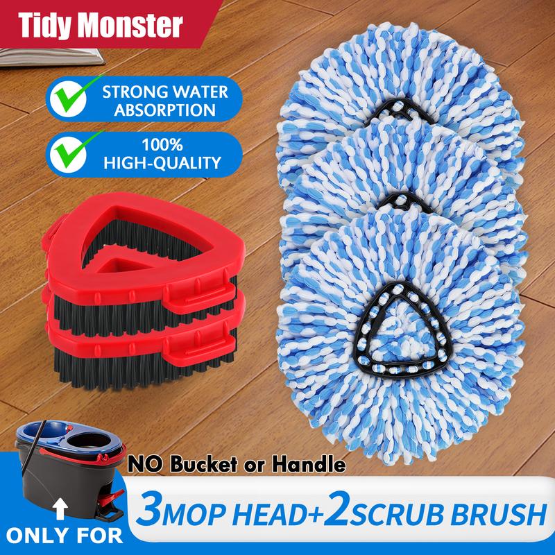 For O-Cedar RinseClean 2 Tank Mop Bucket Spin Mop Heads Refills ...