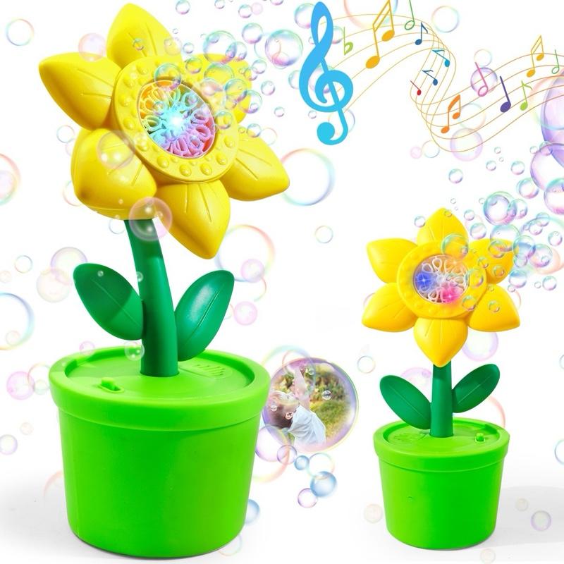 Sunflower Bubble Toy for Kids – 20,000+ Bubbles Per Minute, Safe ...