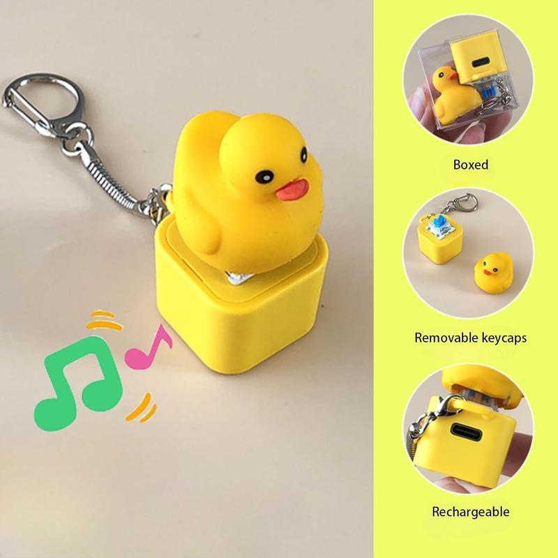 Mother's Day]】USB-C Rechargeable Quacking Duck Keychain | - TikTok Shop