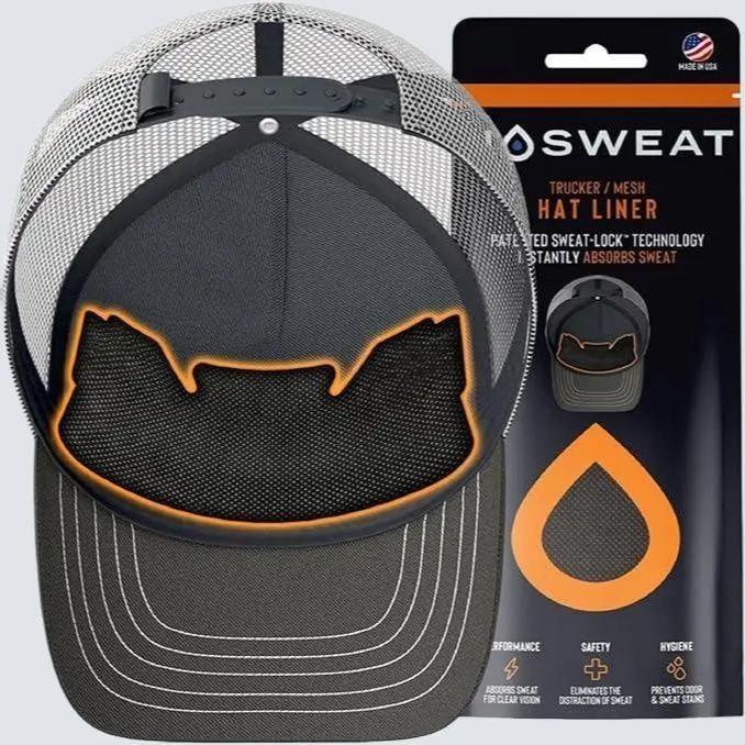 NoSweat Trucker Hat Sweat Liner & Mesh Hat Sweat Guard Bands - TikTok Shop
