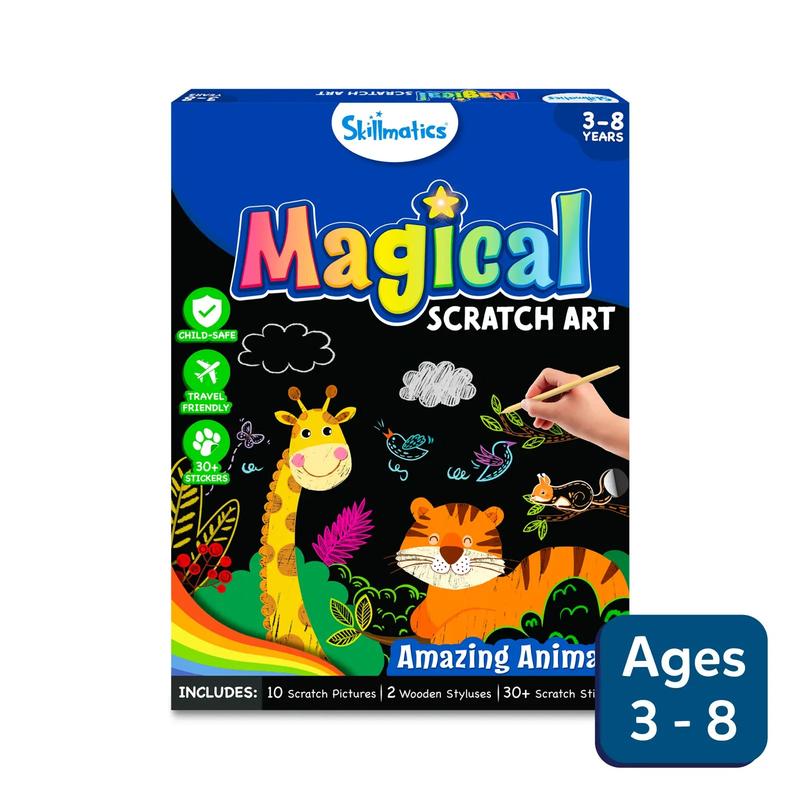 Skillmatics Magical Scratch Art Book - Craft Kits & Supplies, DIY ...