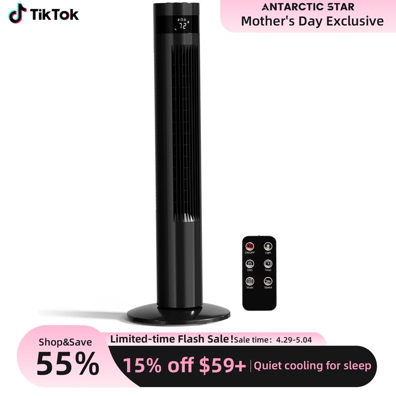Antarctic Star Tower Fan Portable Electric Oscillating Fan Quiet ...