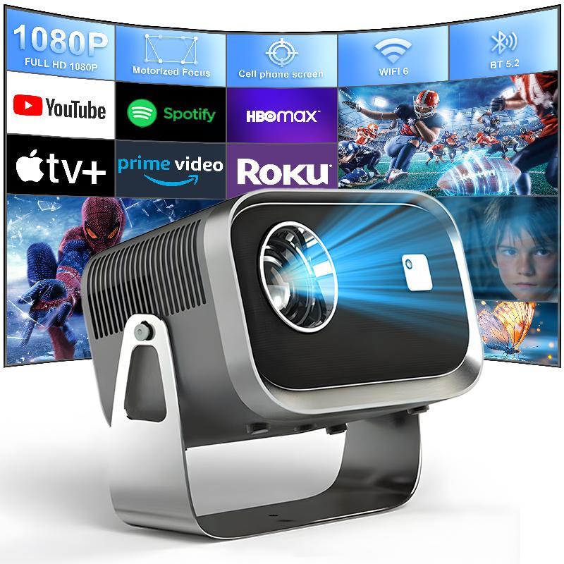 Mini Projector 4K 1080P Support Portable Smart Projector wit - TikTok Shop