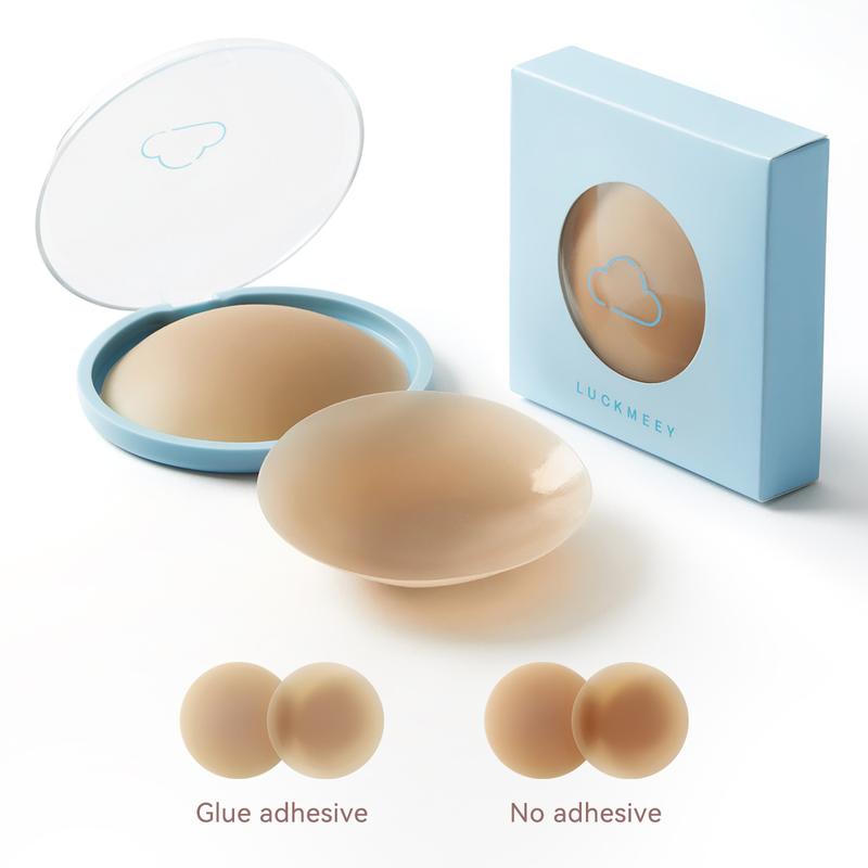 LUCKMEEY Gule-Adhesive & Non-Adhesive Nipple Covers, Reusabl - TikTok Shop