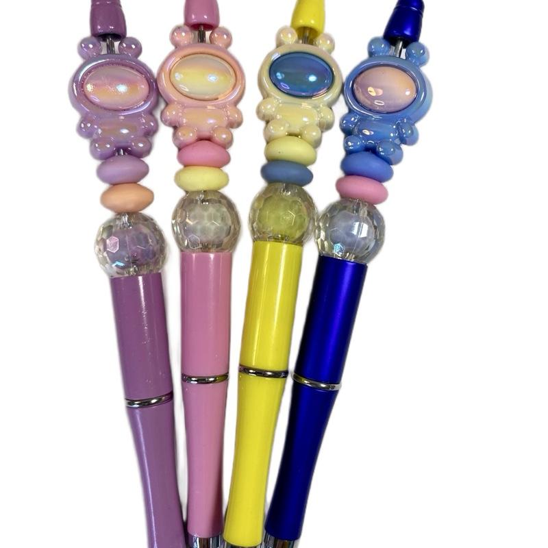 Cute and Fun Beaded Pens with Alien Focal Tops in Fun Colors - TikTok Shop