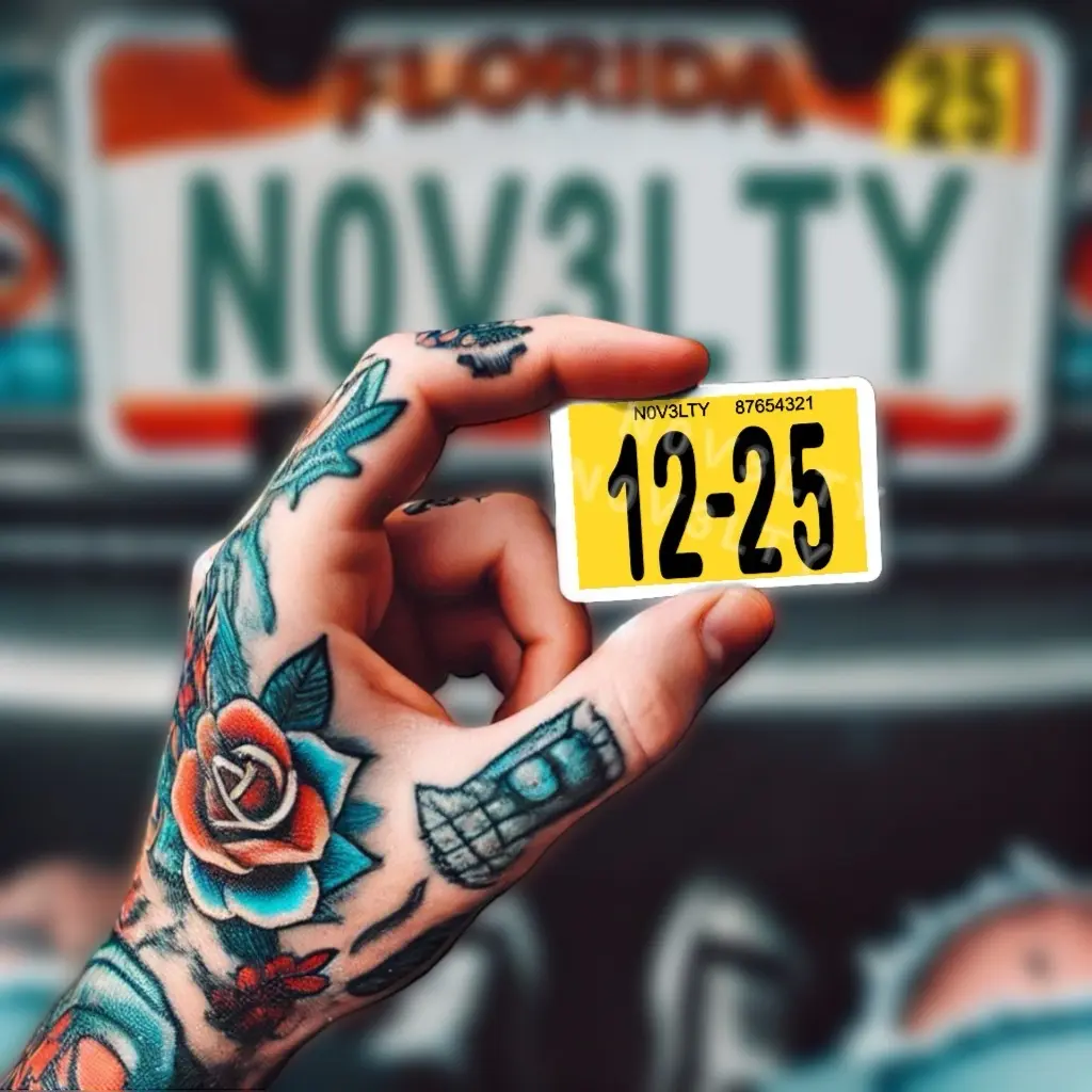 2025 Louisiana Car vehicle registration sticker tag LA dmv inspection ...